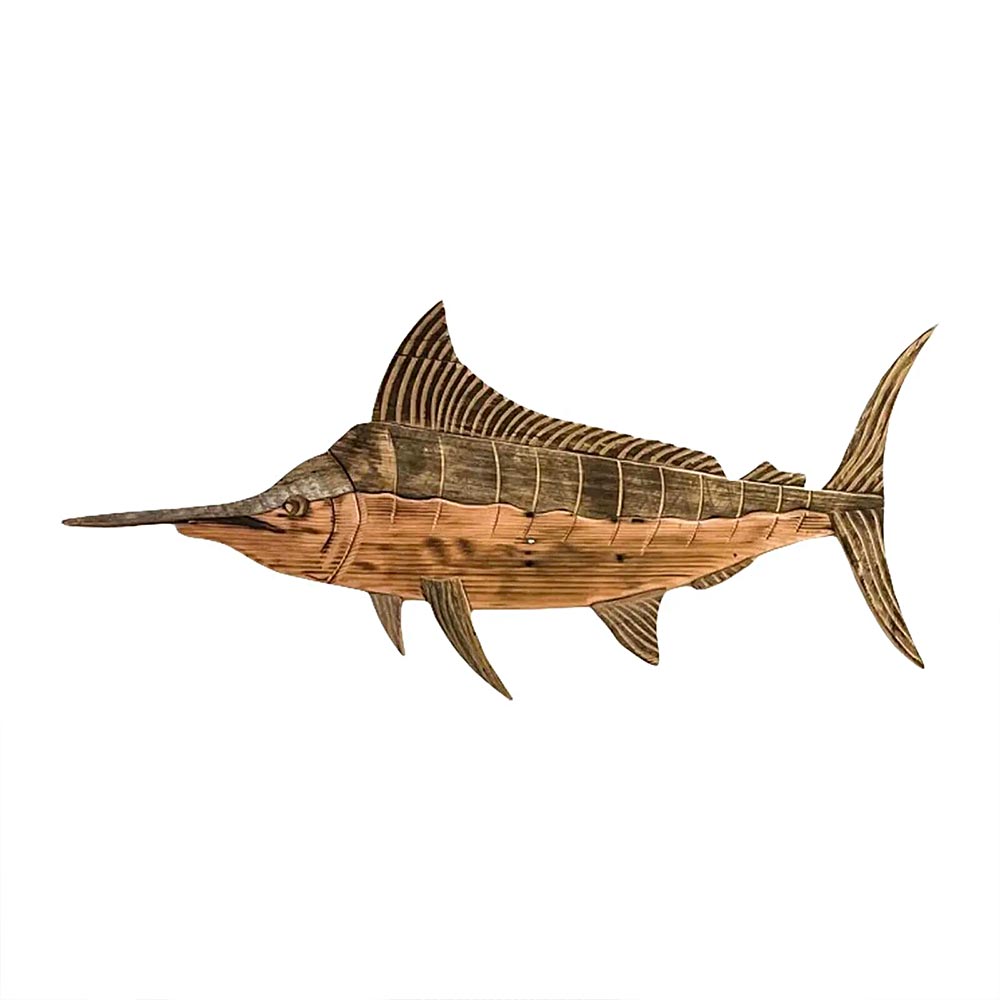 Wooden Marlin Wall Decor | Citrus Reef
