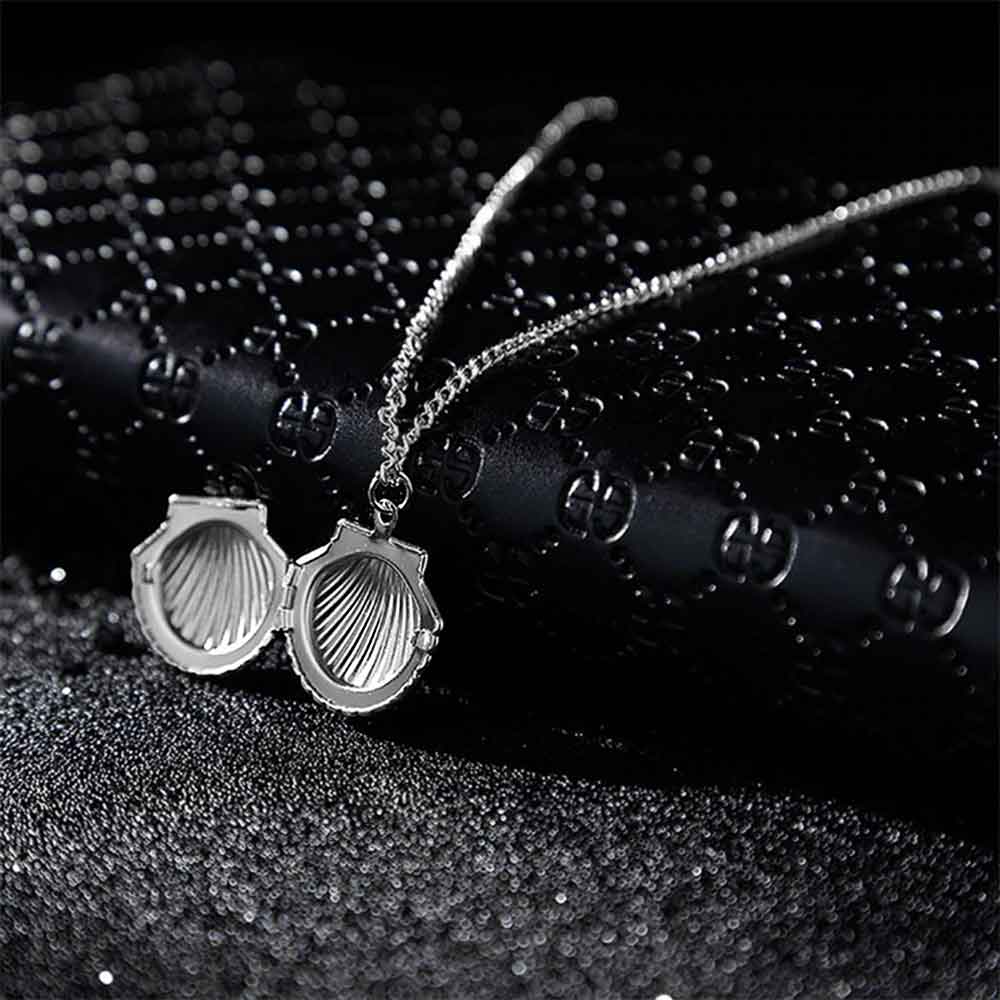 Silver Clam Shell Locket | Citrus Reef