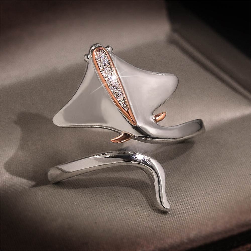 Two-tone Eagle Ray Ring | Citrus Reef