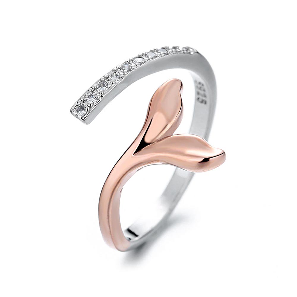 Two-tone Mermaid Tail Ring | Citrus Reef
