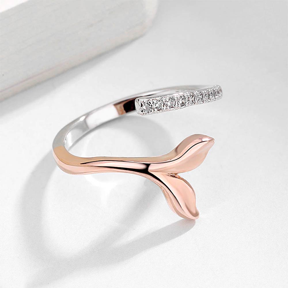 Two-tone Mermaid Tail Ring | Citrus Reef