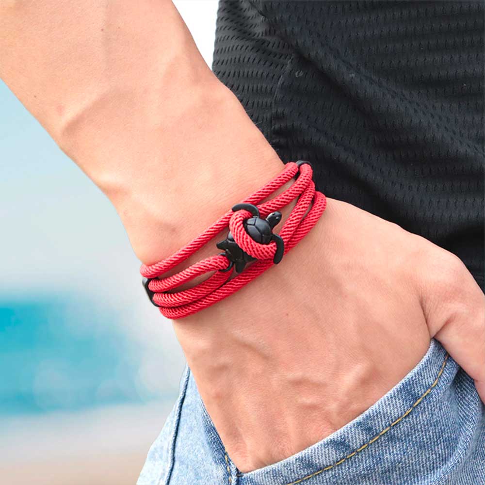 Sea Turtle Rope Bracelet | Citrus Reef