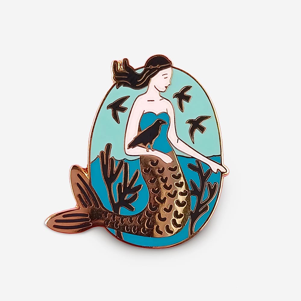Enamel Mermaid Pins | Citrus Reef