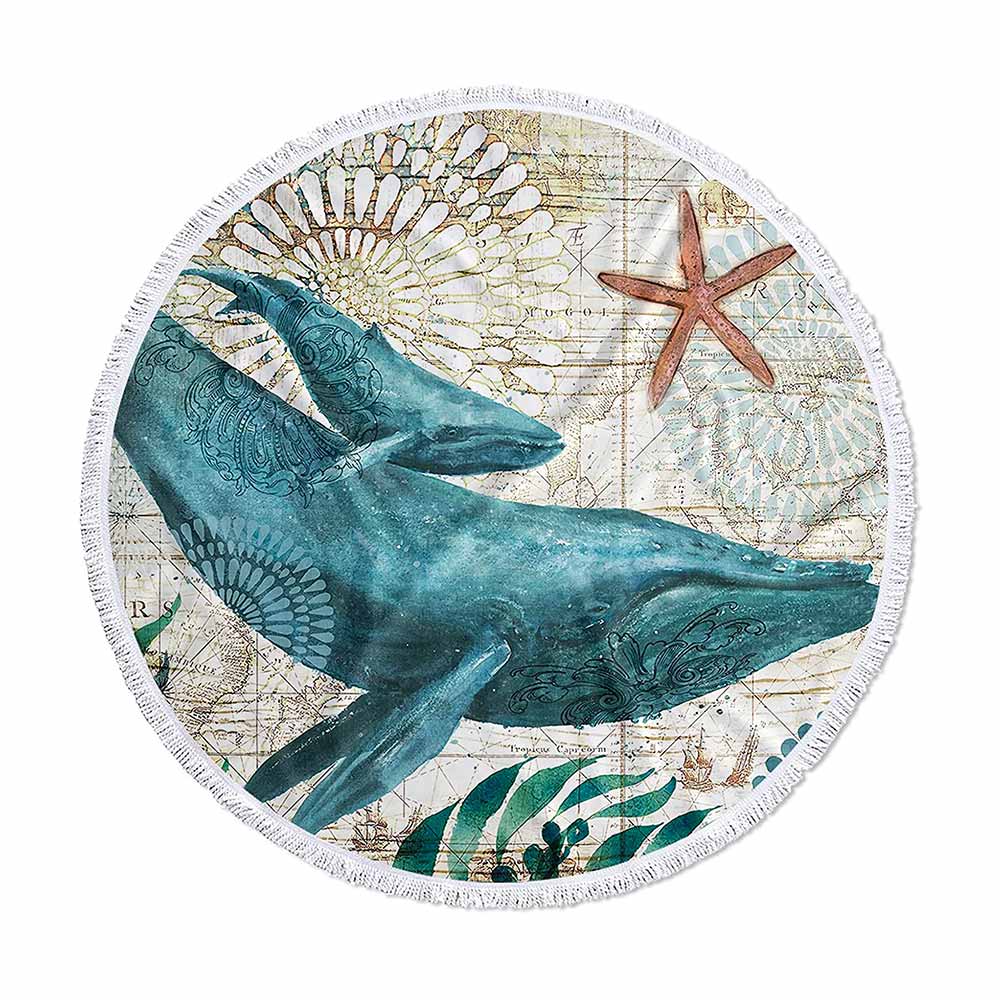 Whale Beach Towel | Citrus Reef